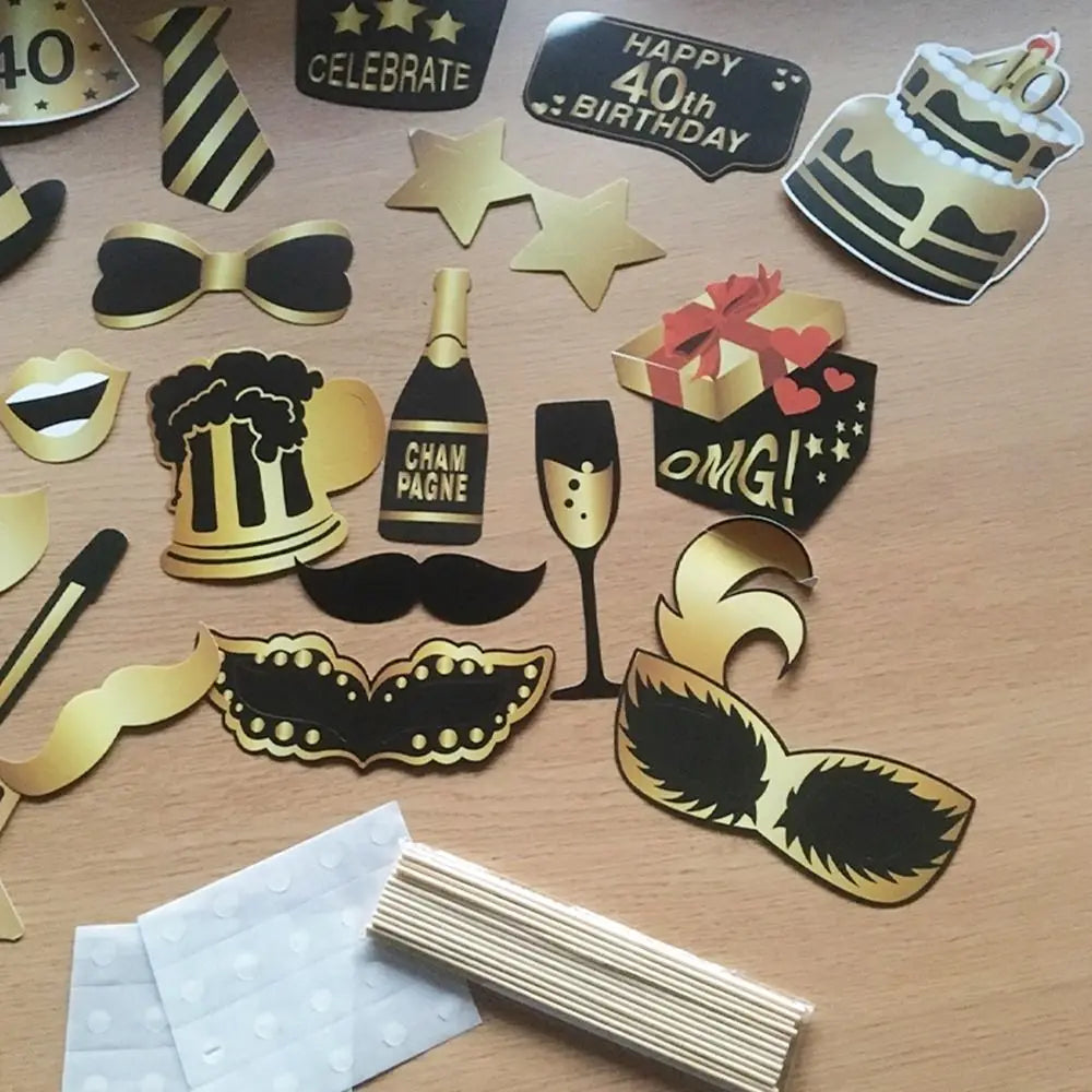Fun Birthday Props for Photo Booth Capture Memorable Moments — Browse Get